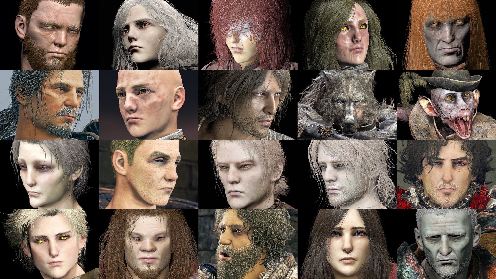 ずろ Zlofsky on Twitter: "Faces of NPCs (alphabetical order) A total of 80 faces listed, mostly ...
