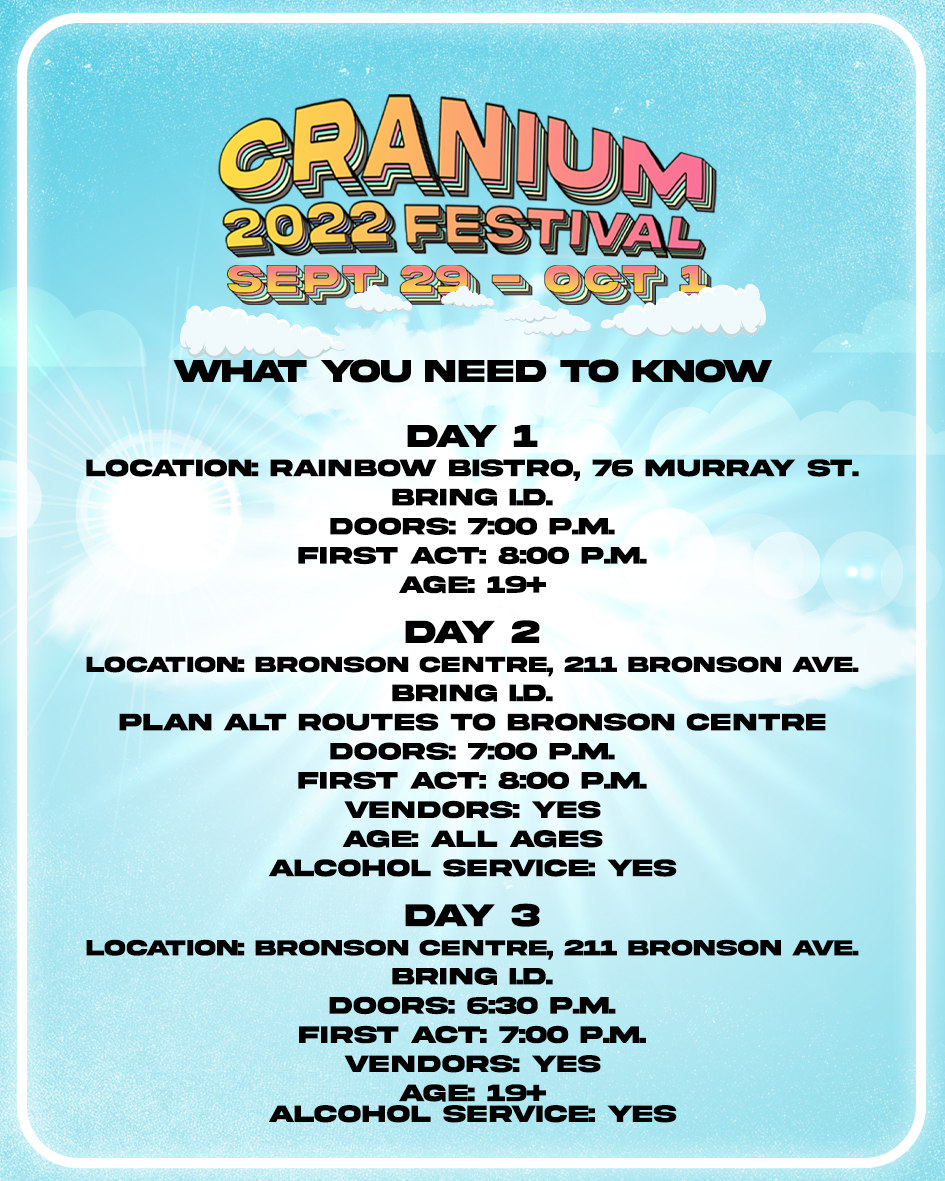 Cranium Arts Project on Twitter: "🚨DAY THREE IS HERE 🚨 Here’s what you need to know if you’re ...
