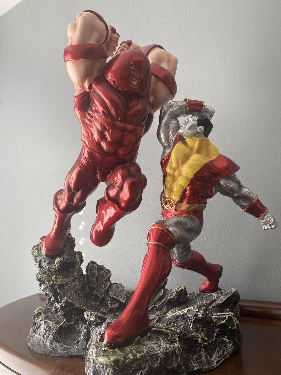 Juggernaut Vs Colossus Statue