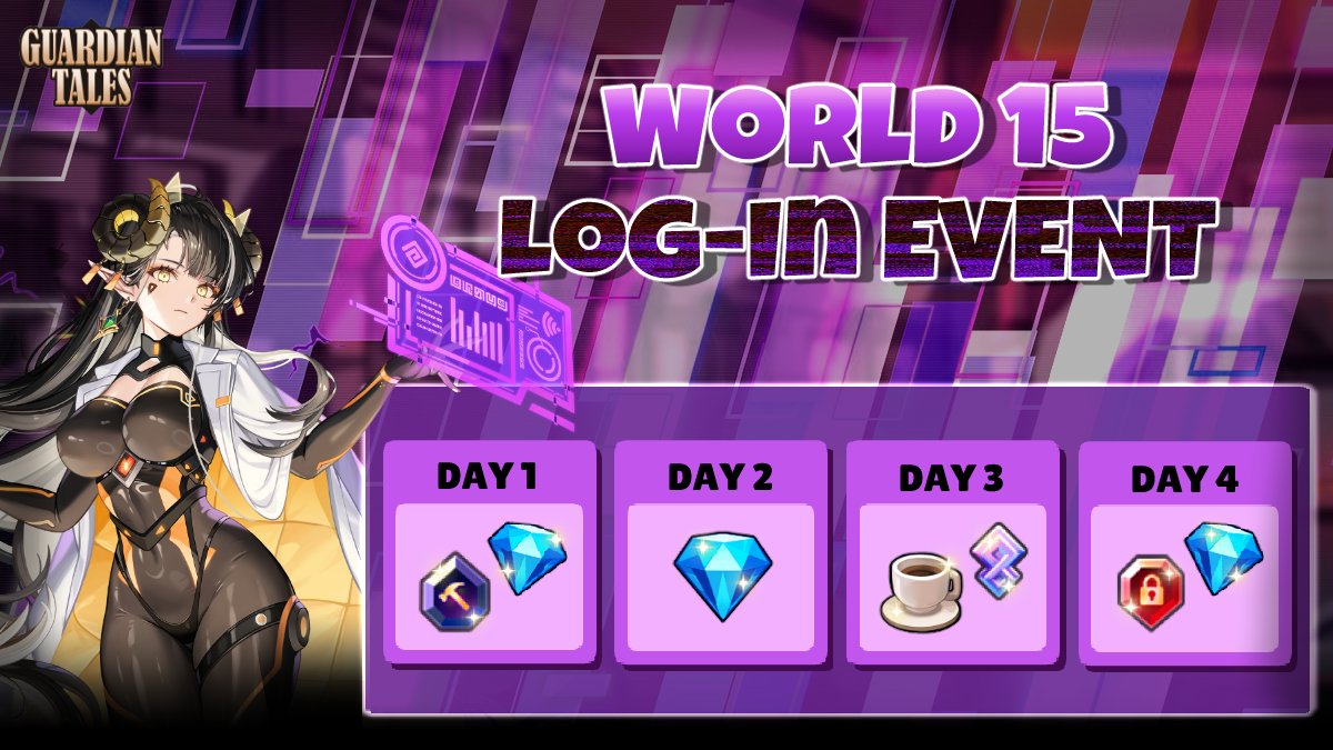 Guardian Tales On Twitter 🗃️ World 15 Login Event We Hope You Are