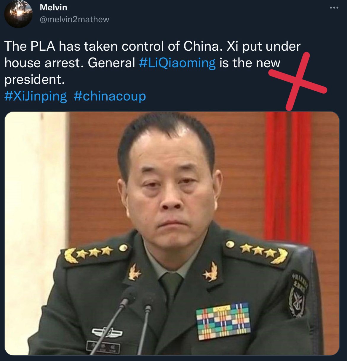 HoaxEye on Twitter: "Rumors about a coup in China and house arrest of Xi Jinping are circulating ...