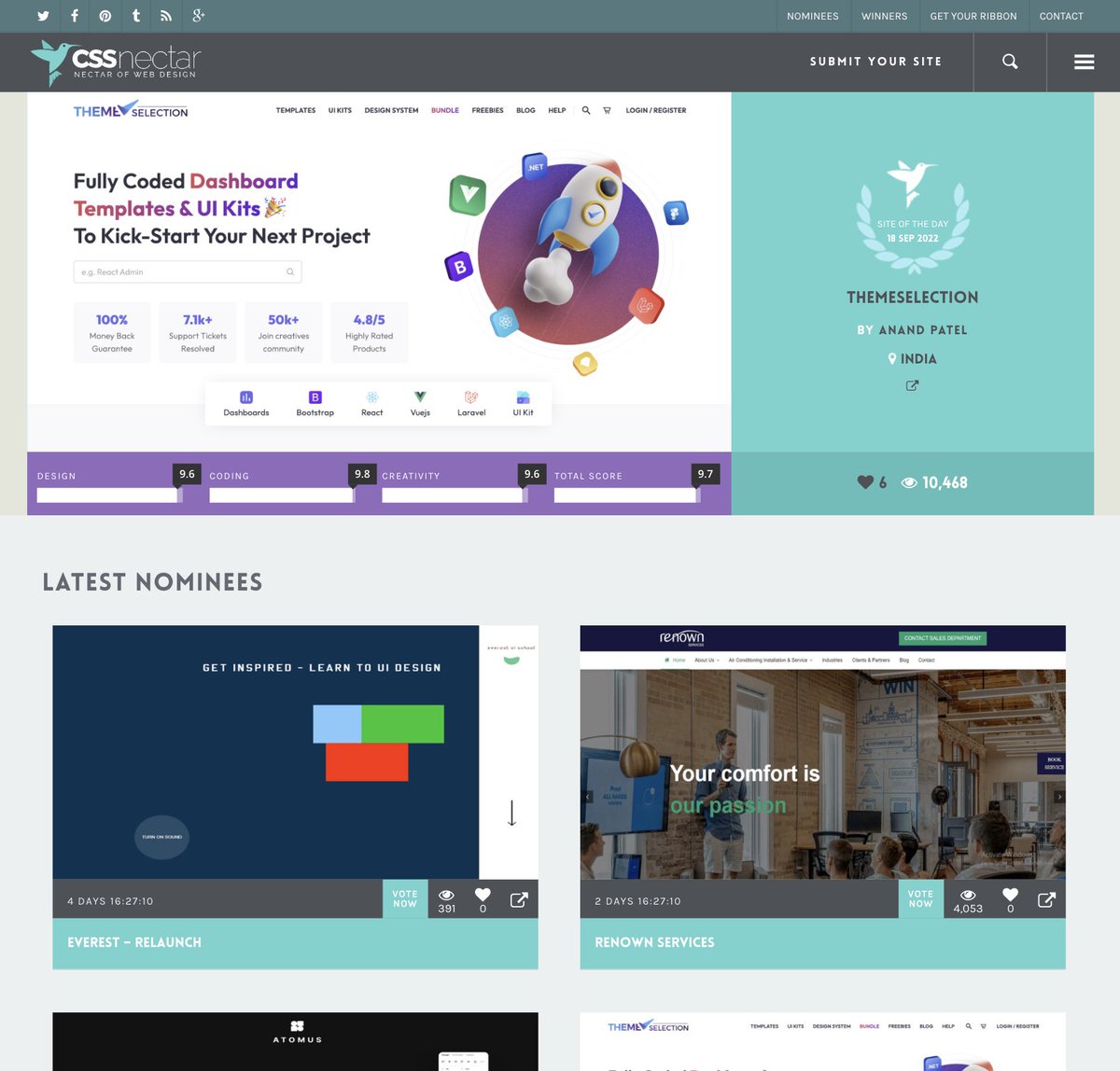9 Free Sites For Web App Design Inspiration 👇🧵 - Thread from Nikki ...