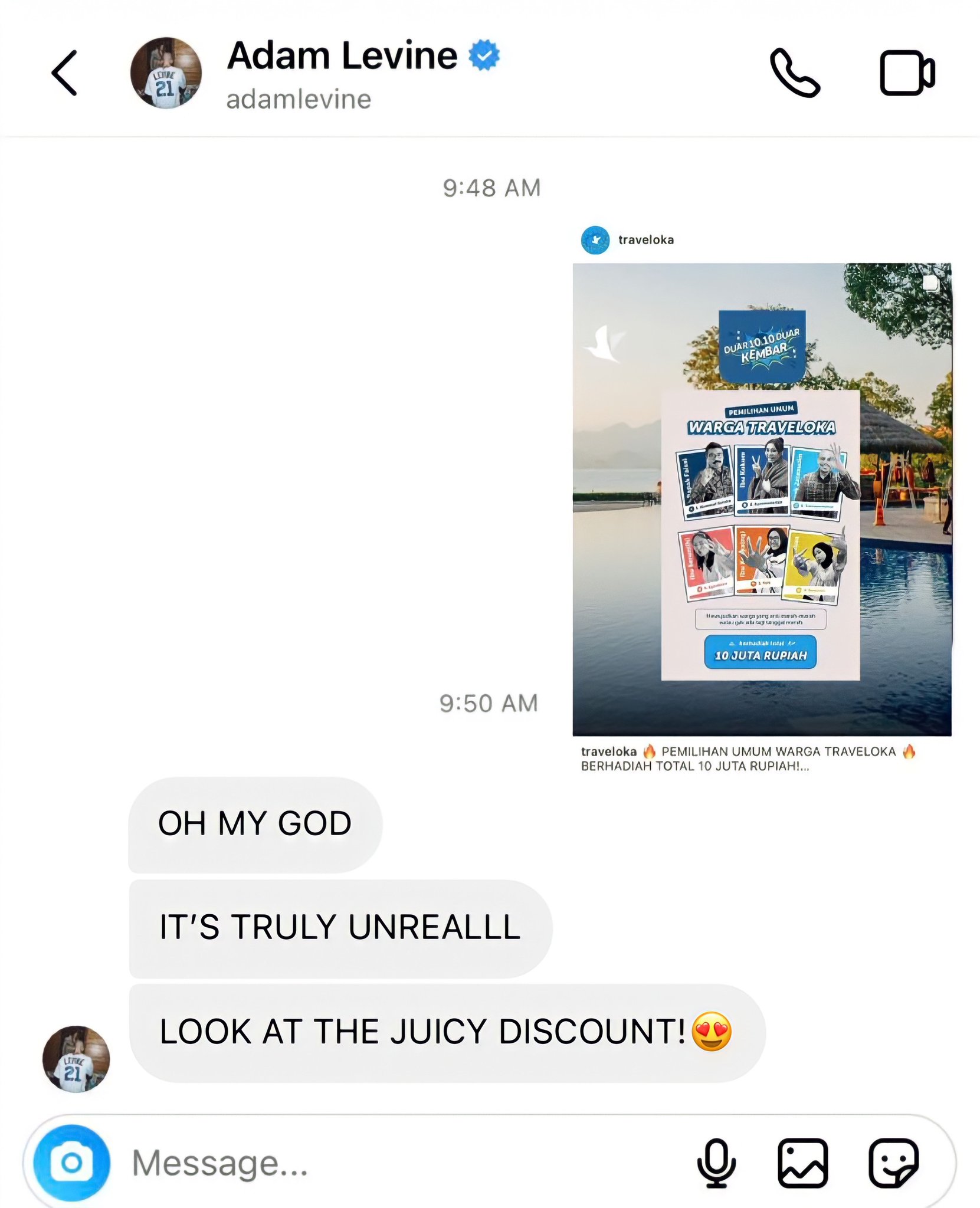 Traveloka Indonesia on Twitter: "Ah, Mas Adam bisa aja🫣 https://t.co/weURhphzxU" / Twitter
