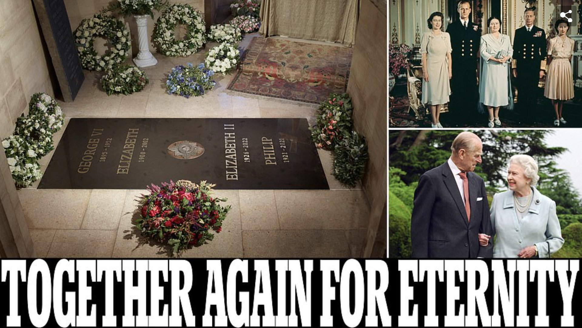 Daily Mail U.K. on Twitter: "Her final resting place: Buckingham Palace releases official ...