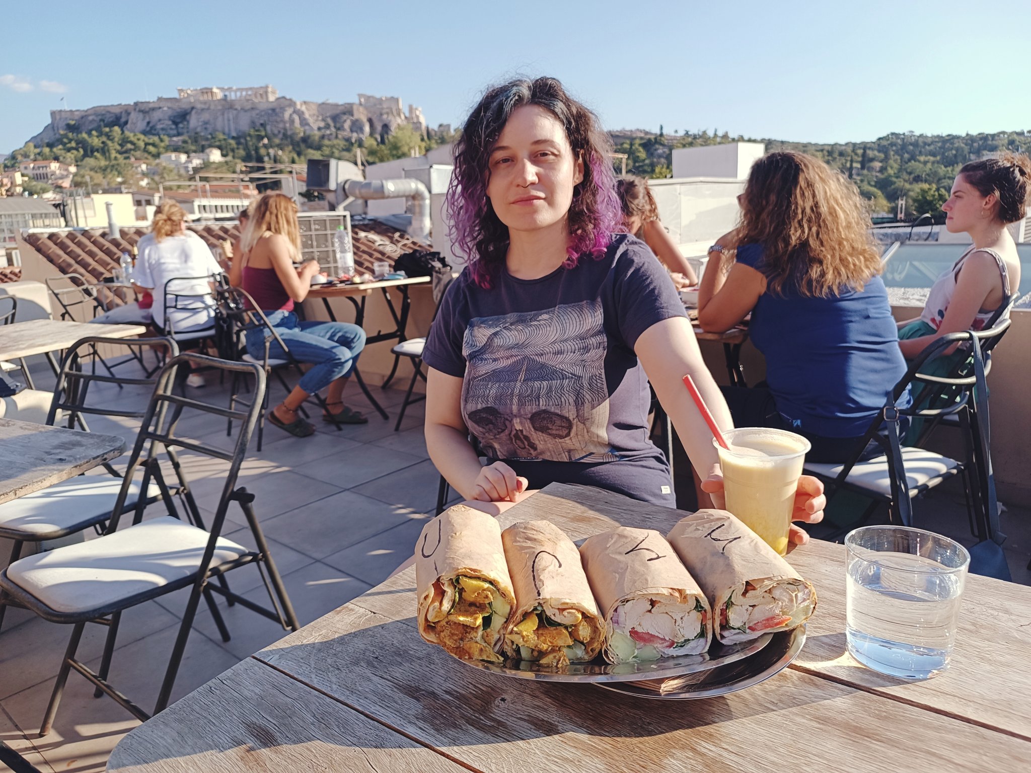 Eugenia Triantafyllou on Twitter: "Acropolis in the back, food in the front. Perfection ️ https ...