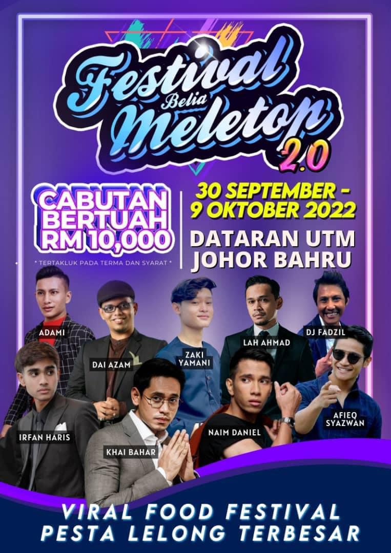Visit Johor🏄🏻‍♂️ on Twitter: "Mari memeriahkan dengan ke Festival Belia Meletop x Viral Food ...
