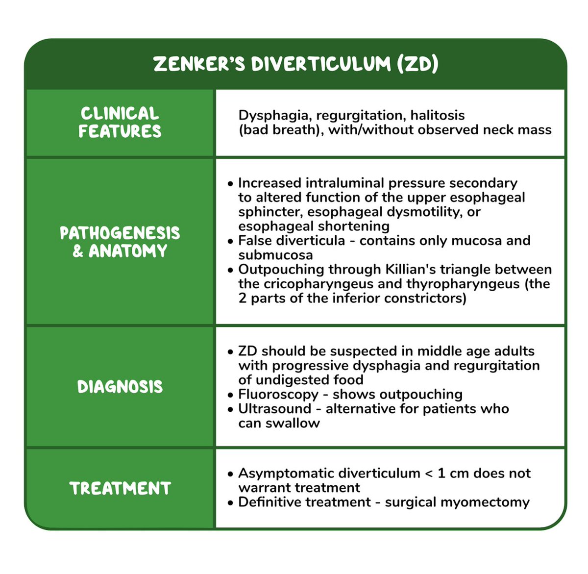 Zenkers Diverticulum Neck Mass