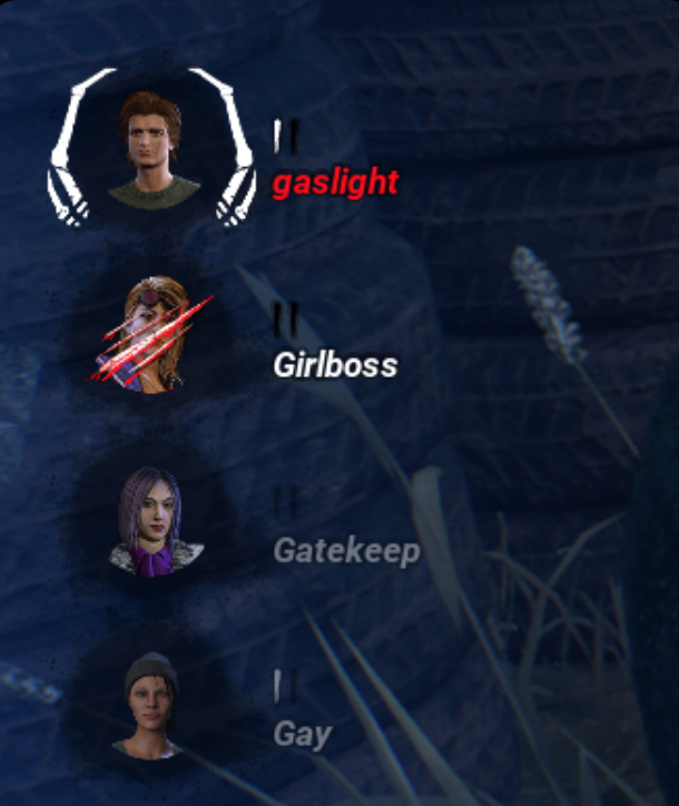 Dead By Daylight Usernames on Twitter: "the four commandments https://t.co/JkNZJmgSgd" / Twitter