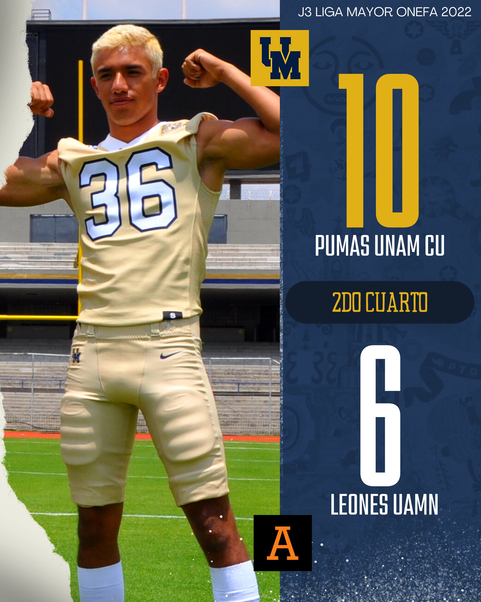 PUMAS.CU.FANBASE on Twitter: "MARCADOR AL INICIO DEL 2DO CUARTO PUMAS CU UNAM 10 LEONES ANÁHUAC ...