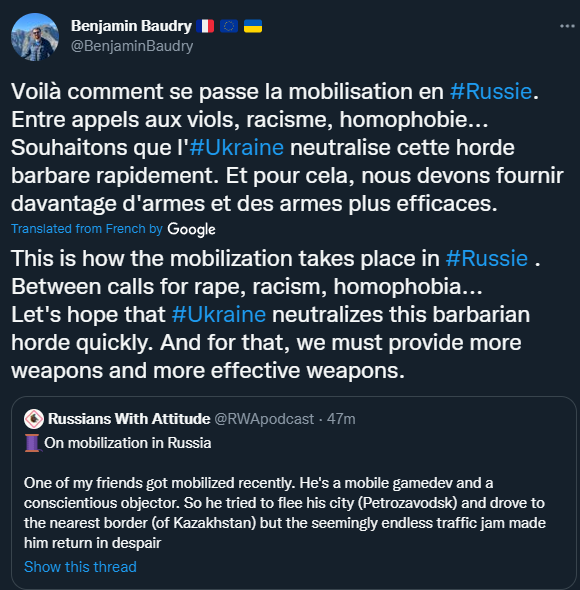 Russians With Attitude On Twitter Woodcutter P Agree And Amplify