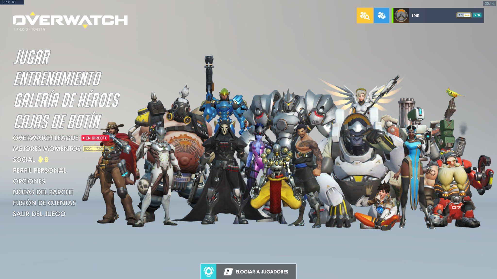 Han actualizado el menú principal de OW1 - Discusión General ...