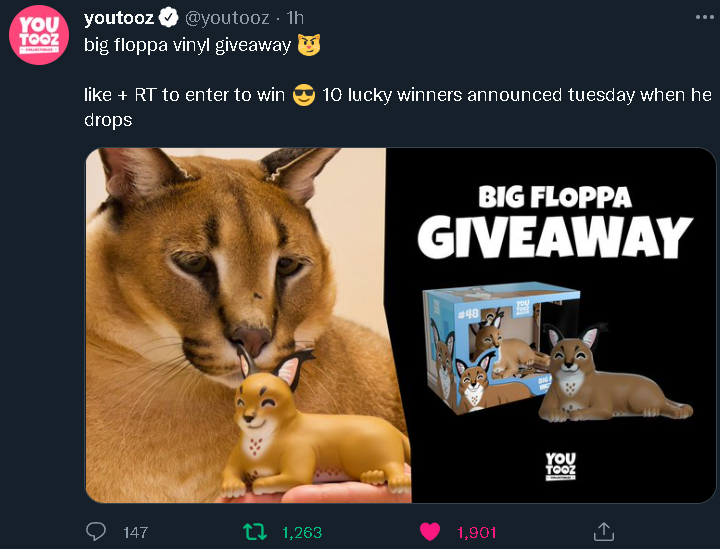 ★Nic★ on Twitter: "@youtooz Please im begging you pick me i love floppa so much but have no ...