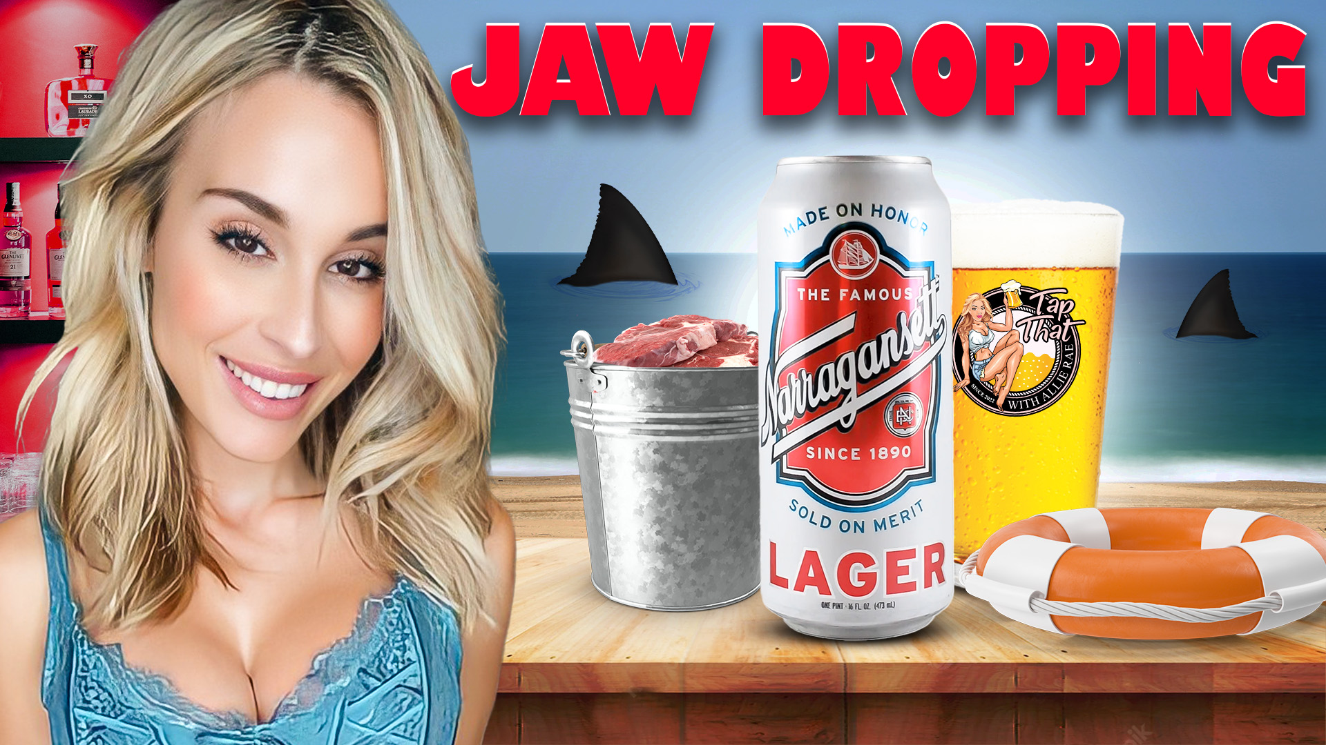 The Allie Rae ™ on Twitter: "Hi Neighbor! A JAW Dropping Classic by @Gansettbeer Lager | See the ...