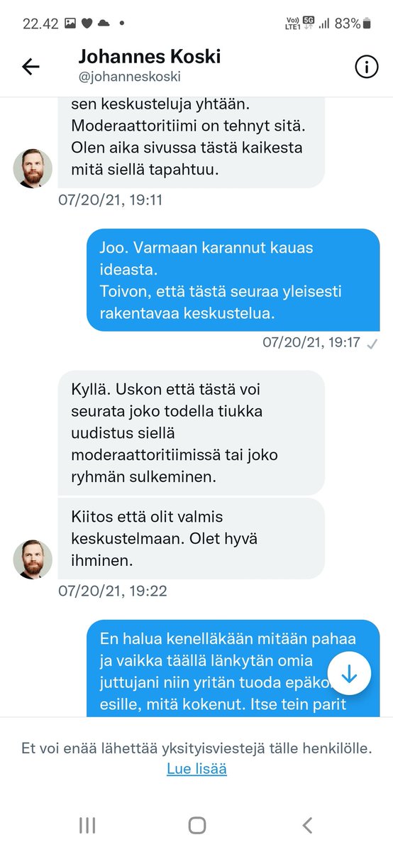 Miia Autero on Twitter: "Hyvää lauantai-iltaa vaan!!! Johannes Koskin itkuvirsi, kun totuus tuli ...