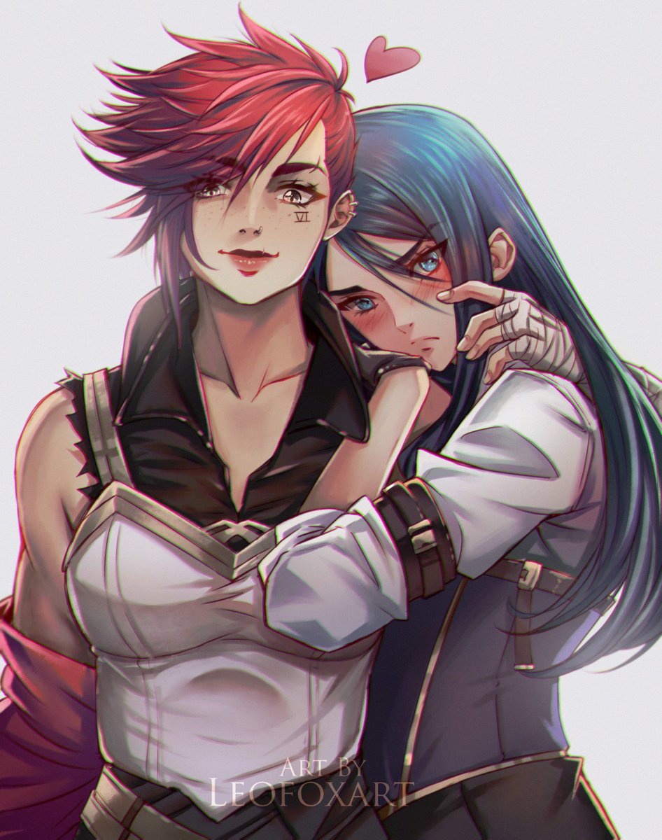 Leofoxart On Twitter Vi And Cait Fanart Hope You Liked I Enjoy A Lot The Show But Never