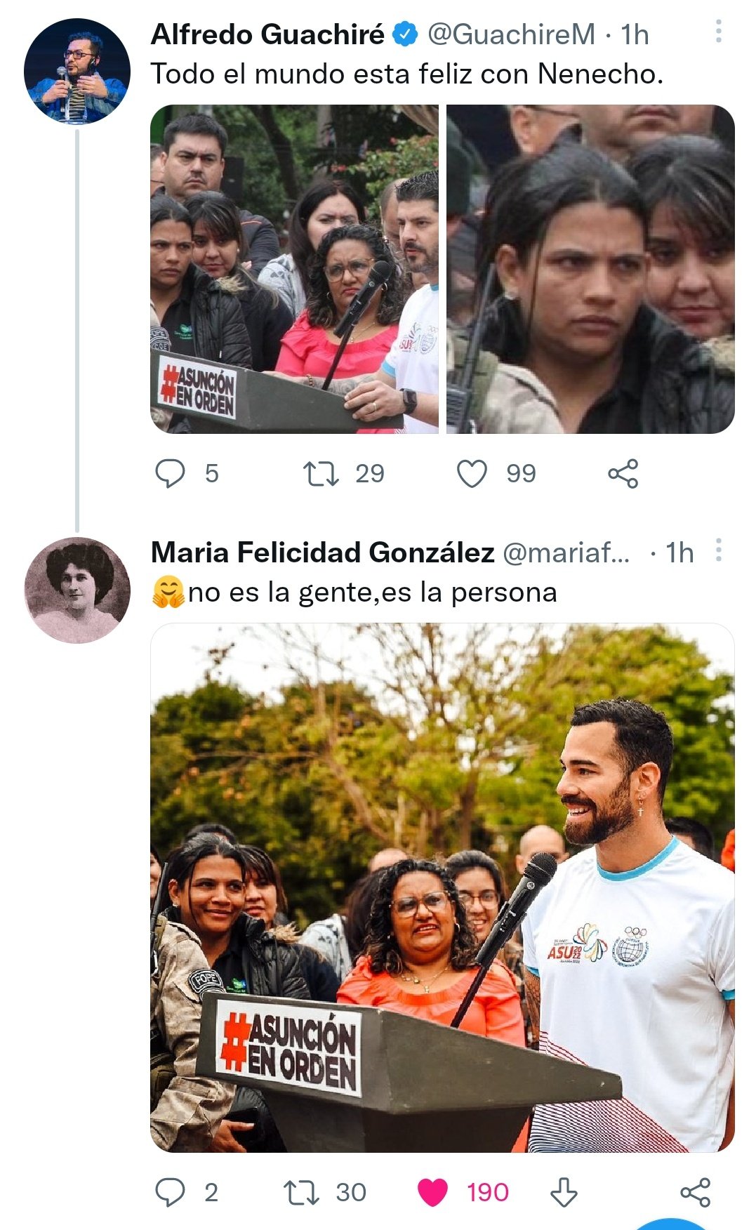 Ariel Basualdo on Twitter: "Excelente Maria Felicidad. "No es la gente, es la persona". https ...