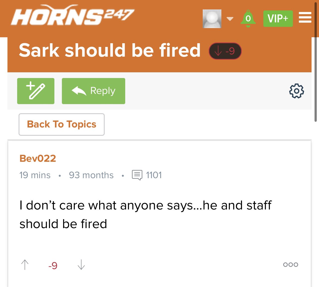 Message Board Geniuses on Twitter: "Fire Sark! #FireEverybody #HookEm https://t.co/IMh0ALm0RK ...
