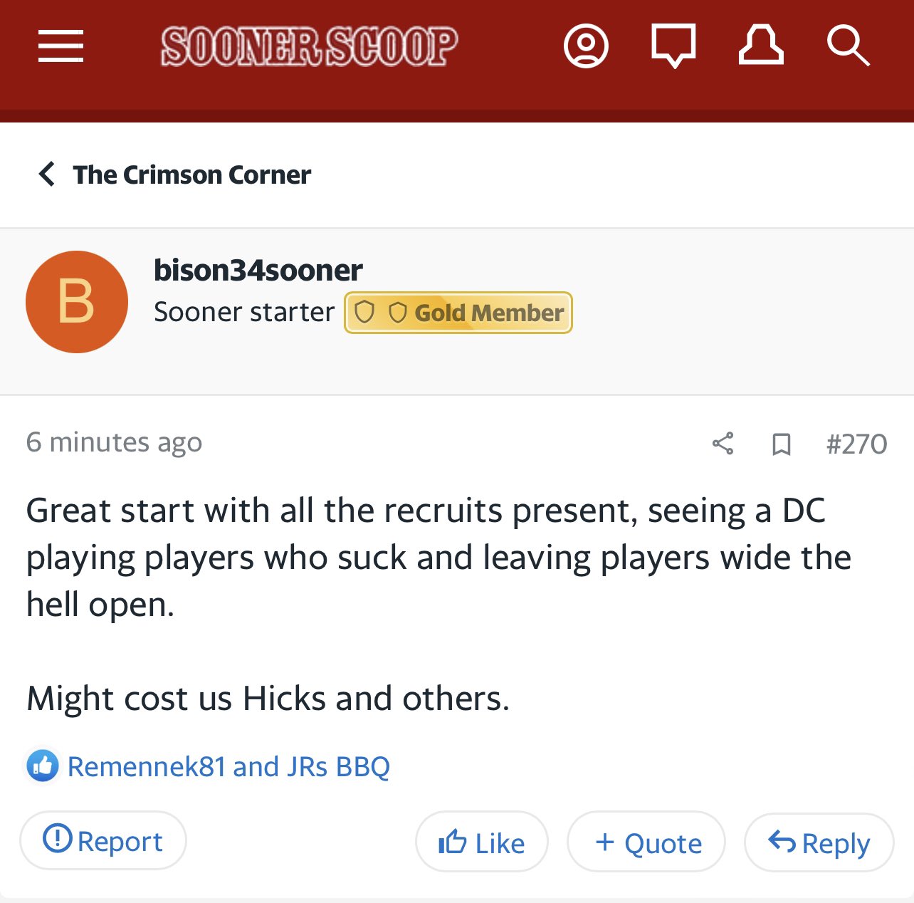 Message Board Geniuses on Twitter: "🚨MELTDOWN ALERT 🚨 #Oklahoma is down 14 in the first quarter ...