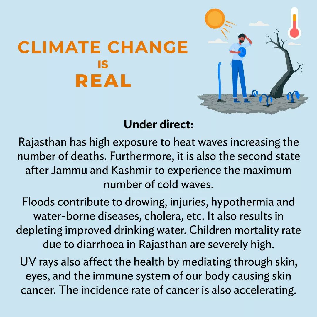 RSPCB on Twitter: "Climate change is affecting human health to an extent that is irreversible ...