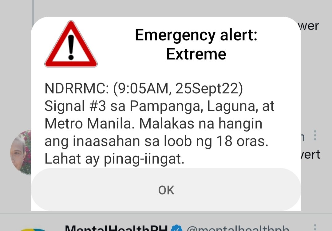 Jackie Carrington on Twitter: "Did u receive an alert? There's the warning from NDRRMC! Baka ...
