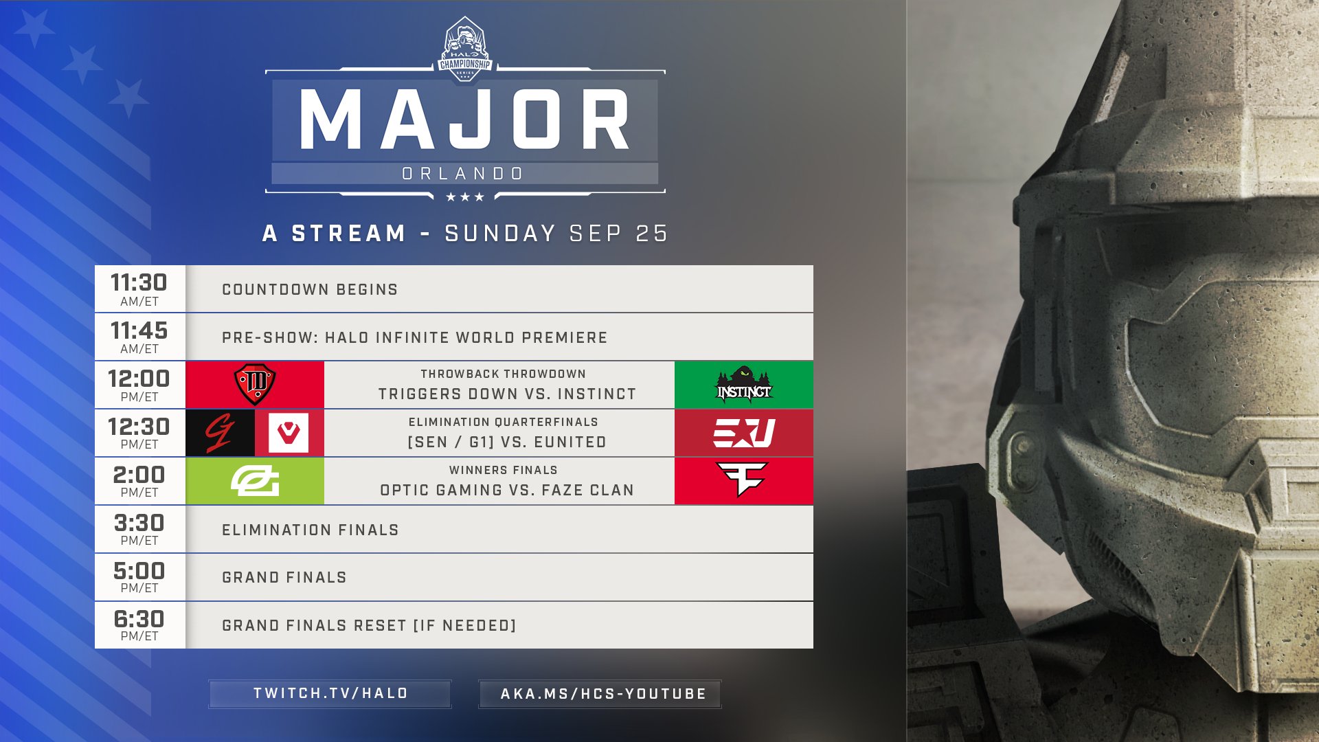 Halo Esports #HaloWC on Twitter: "Here's a look at your broadcast schedules ahead of ...