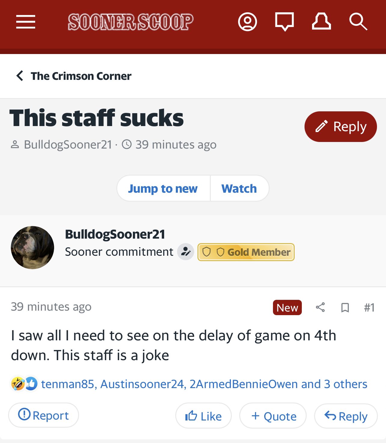 Message Board Geniuses on Twitter: "It was a tough night for #Oklahoma fans. #BoomerSooner https ...