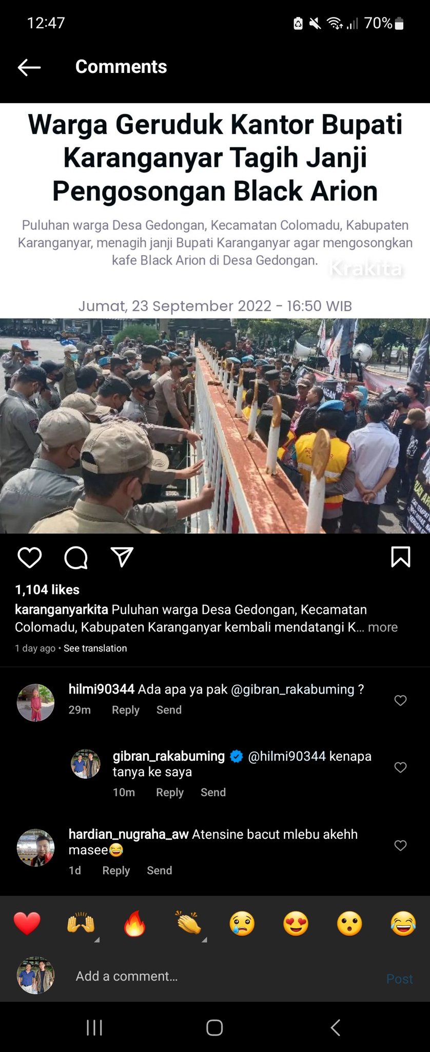 Gibran Rakabuming on Twitter: "YNTKTS https://t.co/ZZJ6hPJjLZ" / Twitter