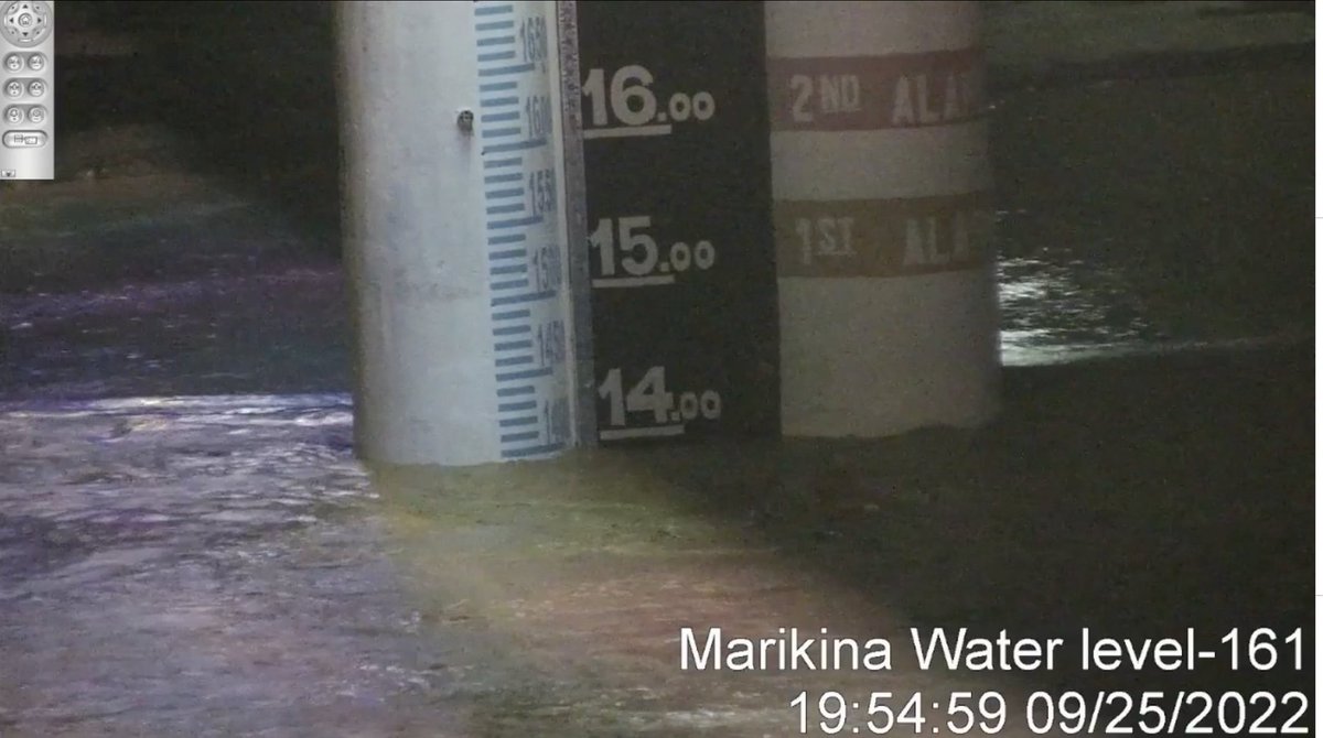 LOOK: The Marikina River's water level is nearing 14 meters, one meter ...