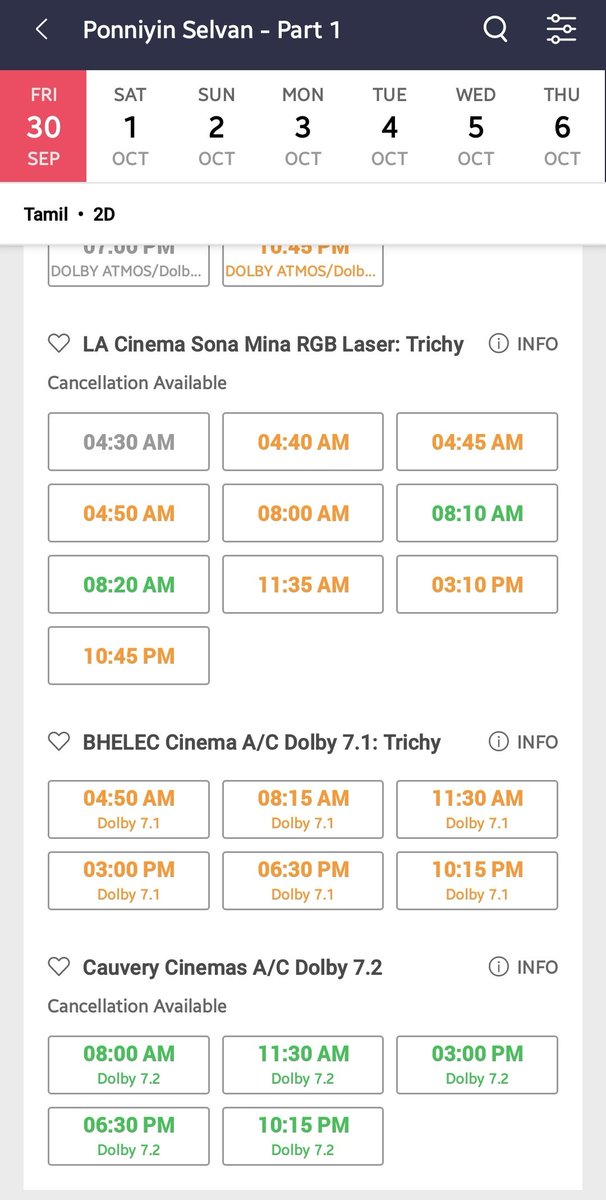 Trichy Films on Twitter: "#PonniyinSelvan #PonniyanSelvan1 #PS1 Trichy Cauvery Theater booking ...