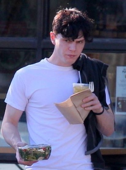 Evan Peters Smoking Cigarettes