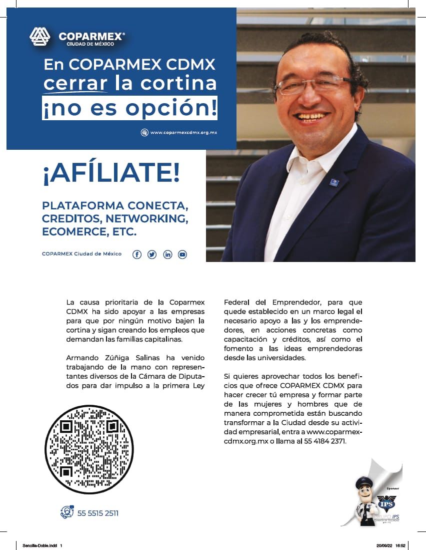 @Coparmex_CDMX on Twitter: "En #CoparmexCDMX potenciamos empresas a través de la promoción de # ...