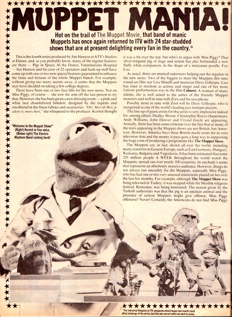 Graeme Wood on Twitter: "From September 1979 it's LOOK-IN! The Bee Gees! Free Muppet Album ...