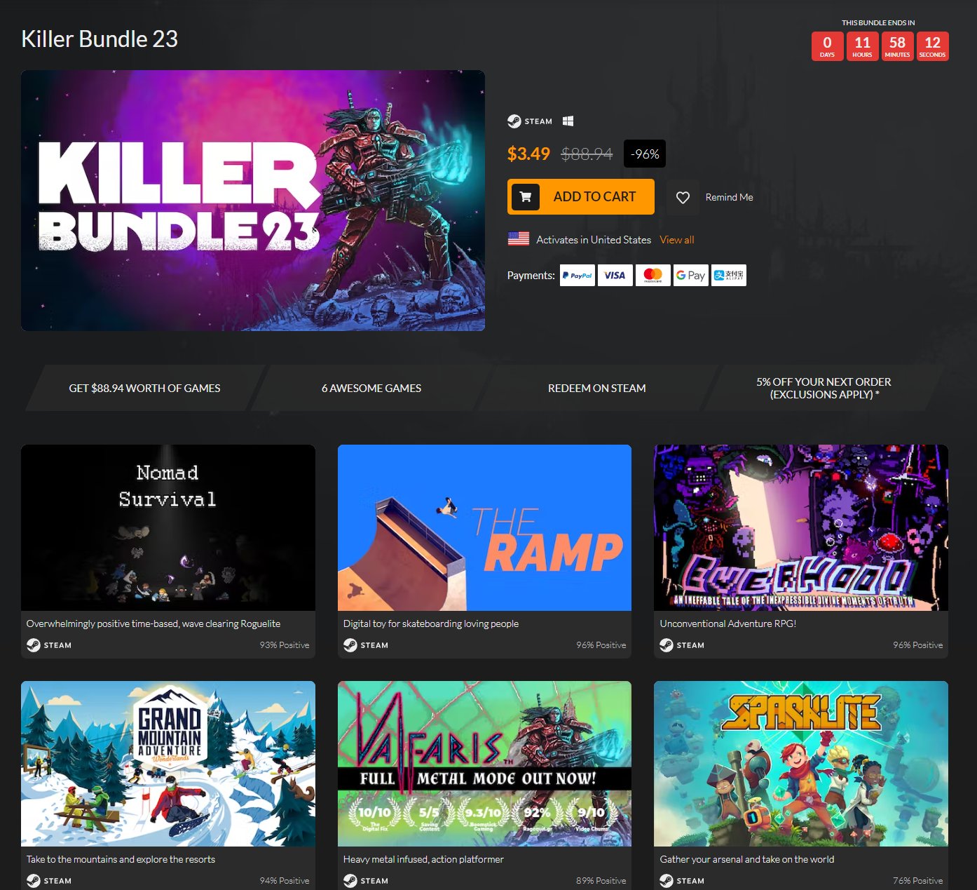 Wario64 on Twitter: "Killer Bundle 23 is $3.49 on Fanatical (ending today) https://t.co ...