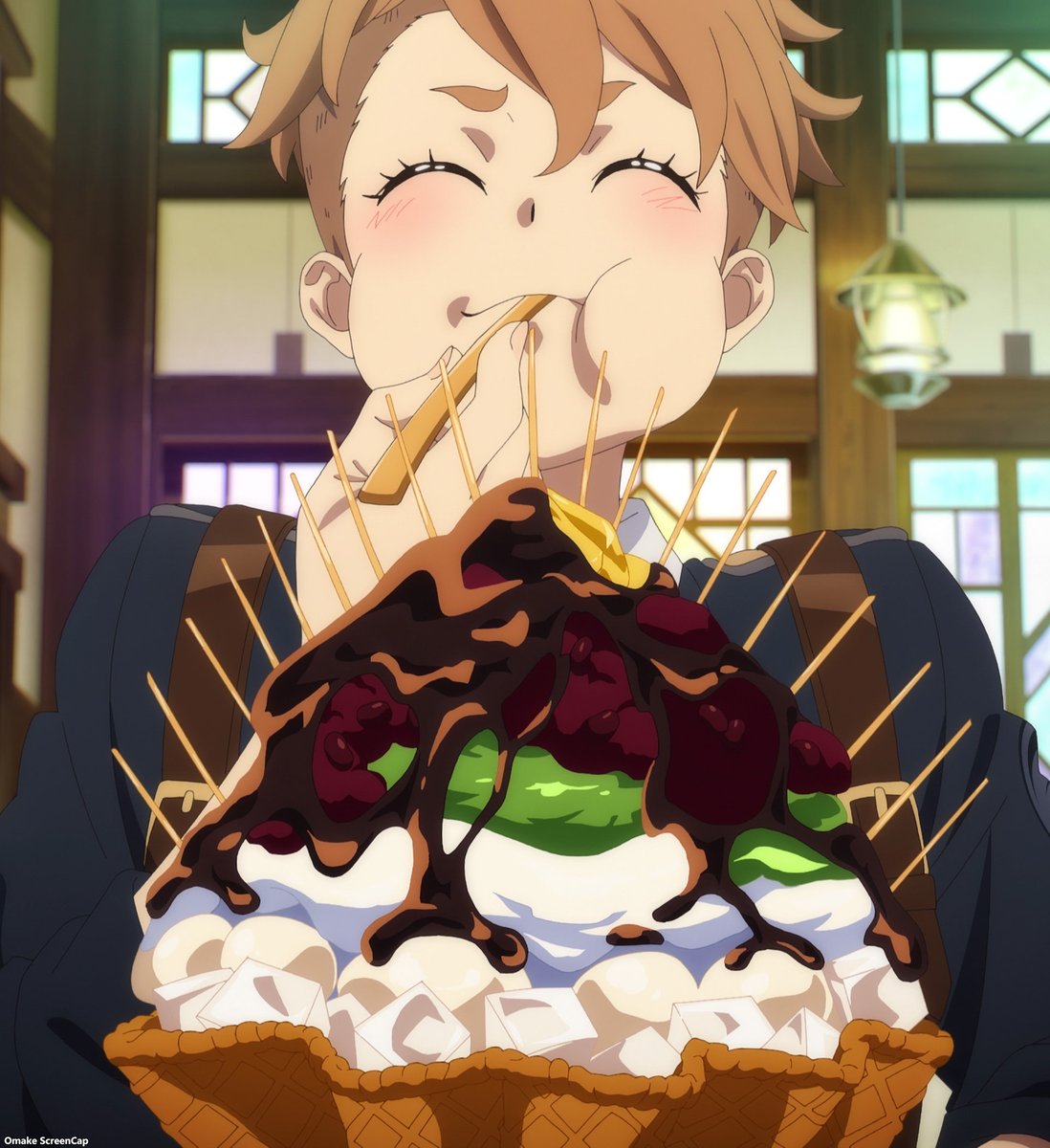 Joe Morris on Twitter: "Sakura Enjoys Chisato Parfait. lycoris_recoil 13"