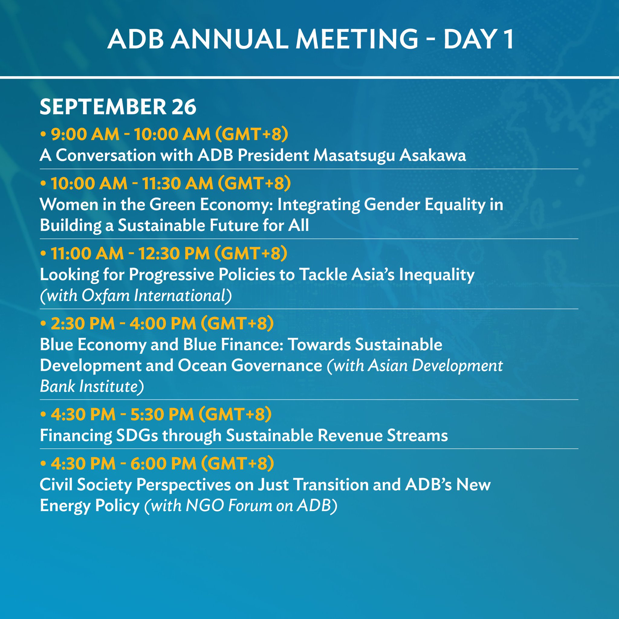 Asian Development Bank On Twitter Day 1 Of The Adbannualmeeting