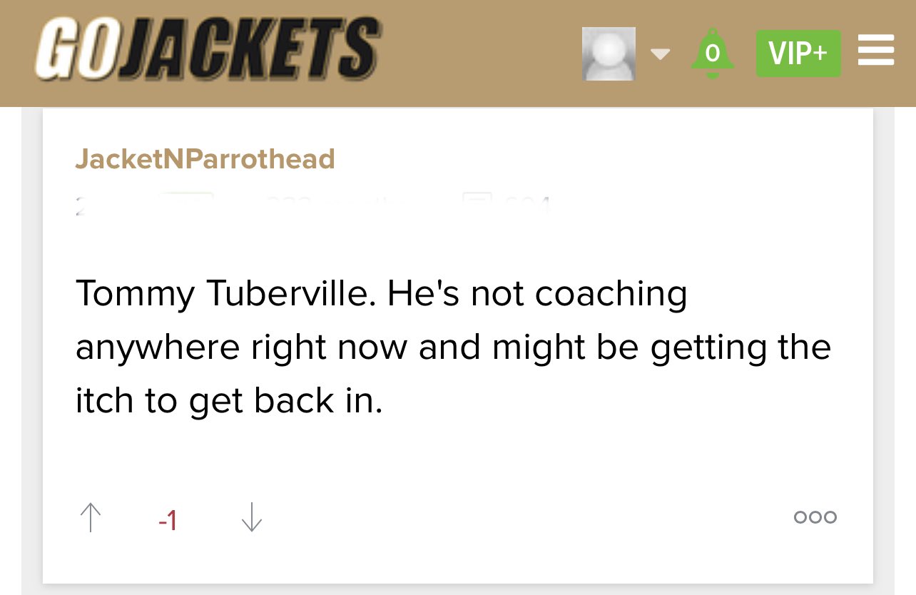 Message Board Geniuses on Twitter: "#GeorgiaTech Head Coach Hot Board Version 2.0: 1. Senator ...