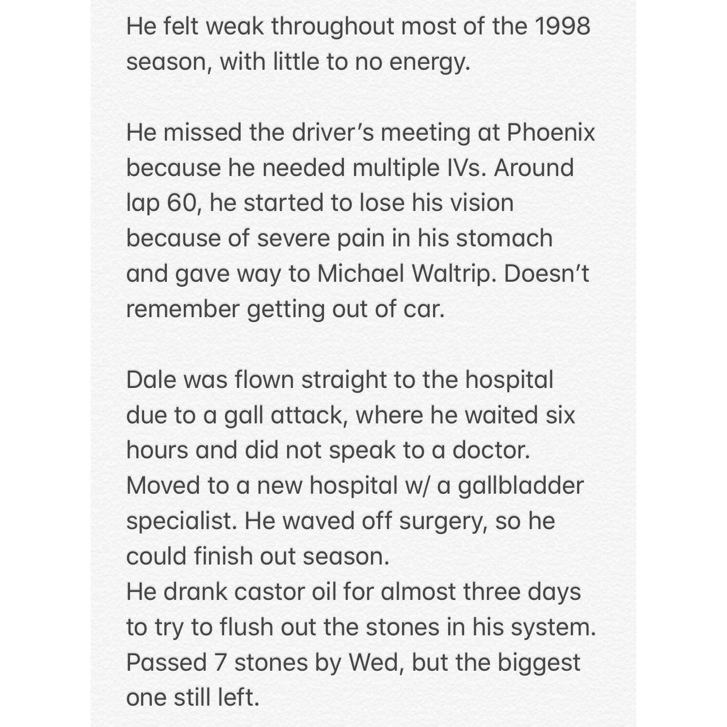 Seth Sharp on Twitter: "We all know Dale Jarrett is a Hall of Famer but he was one tough dude ...