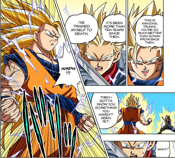 Goku Reveals Super Saiyan 3 To Futur.. | Dragon Ball Manga Panels さんの ...
