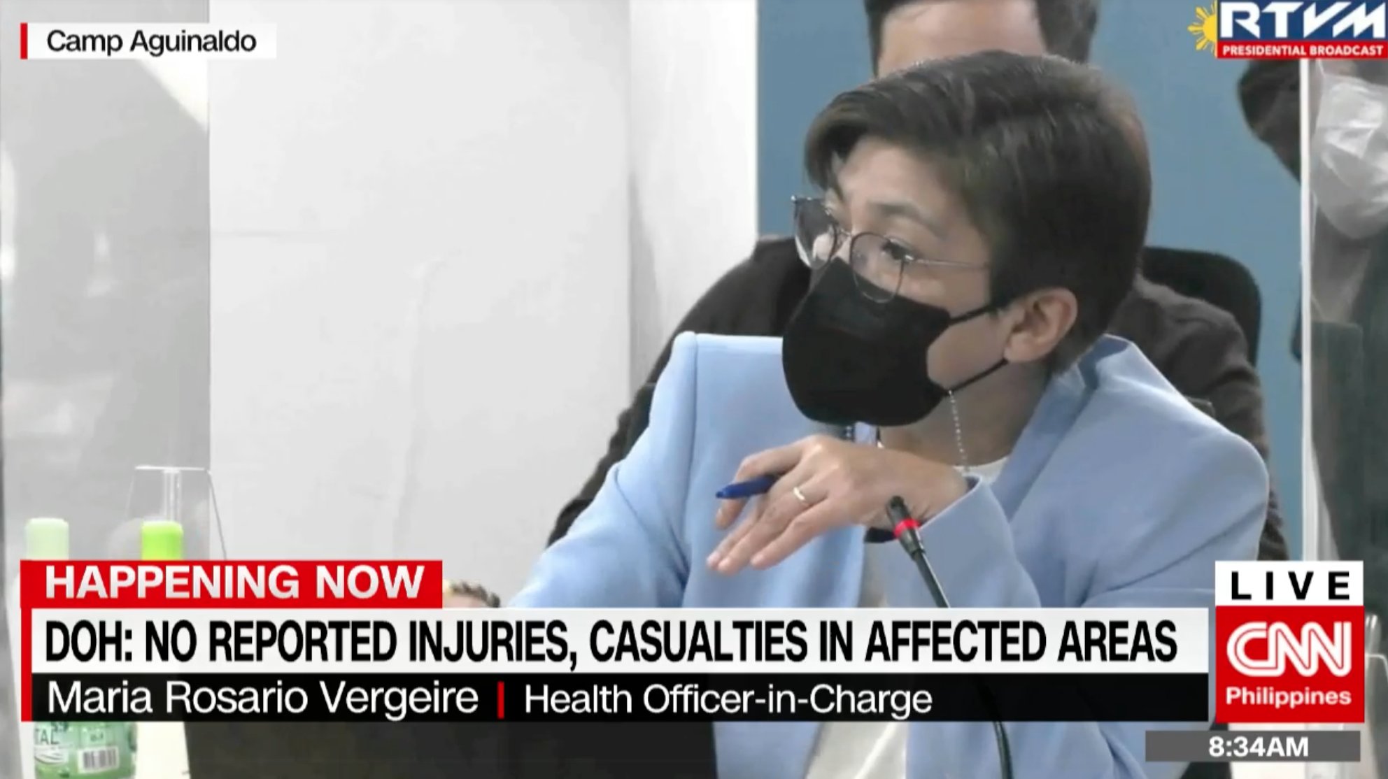 CNN Philippines on Twitter: "Marcos addresses the media after his briefing with disaster ...