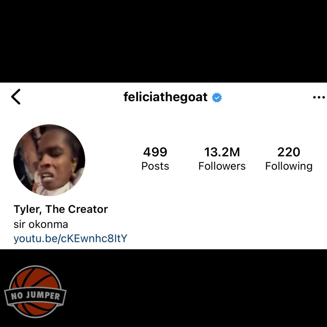 No Jumper on Twitter: "Tyler, The Creator changed his IG profile picture to the viral pic of A ...