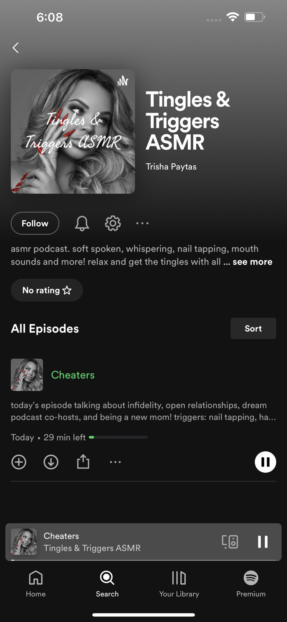 Trisha Paytas on Twitter: "My ASMR podcast “tingles and triggers” is now on Spotify! https://t ...