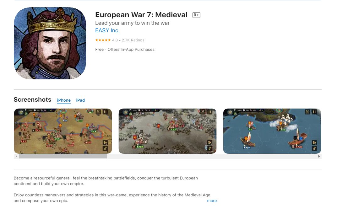 Easytech Game on Twitter: "European War 7: Medieval new 1.8.0 version for iOS is now available ...