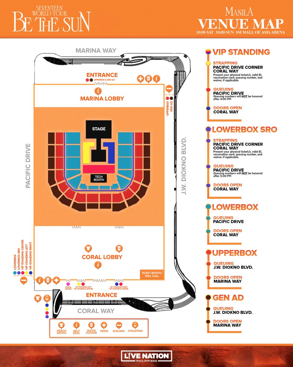 Live Nation PH on Twitter: "📍 Venue Map guide is now up! 🧡 #BeTheSunInManila"
