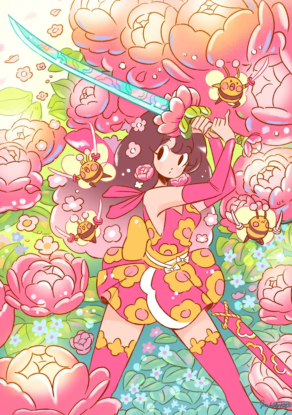 Makoto Koji on Twitter: "Floral sword 🌸⚔️💕 #swordtember2022 Thank you @faith_schaffer for # ...