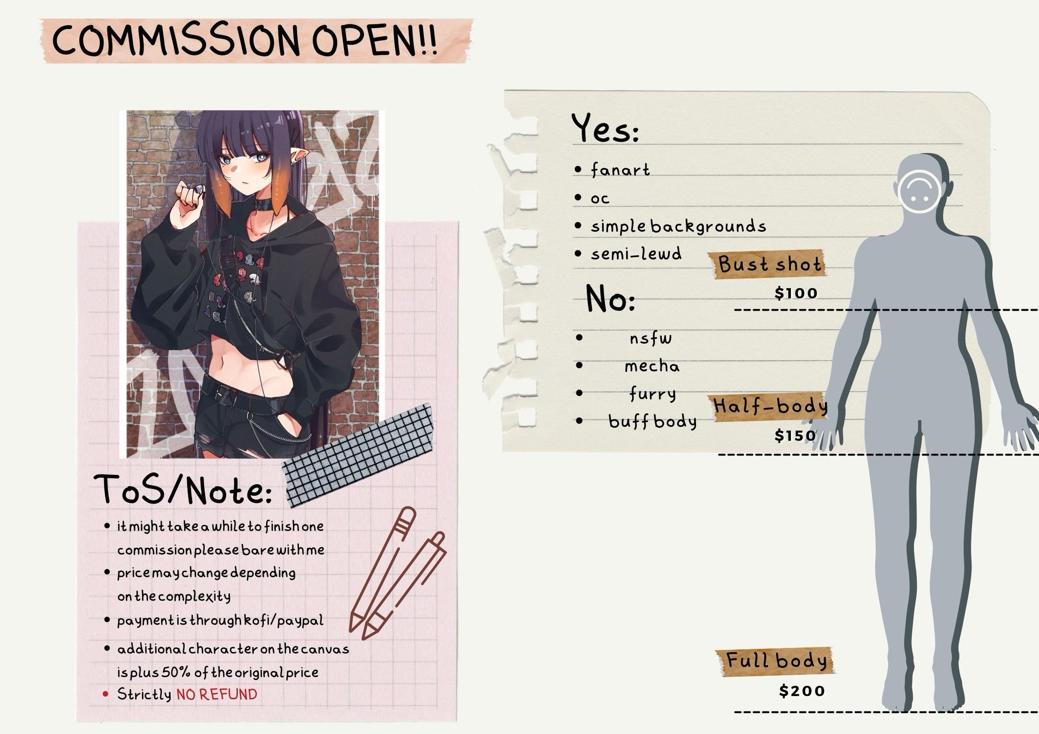 Keisea 🌙 on Twitter: "🌙 COMMISSIONS OPEN Comms might take a while to ...