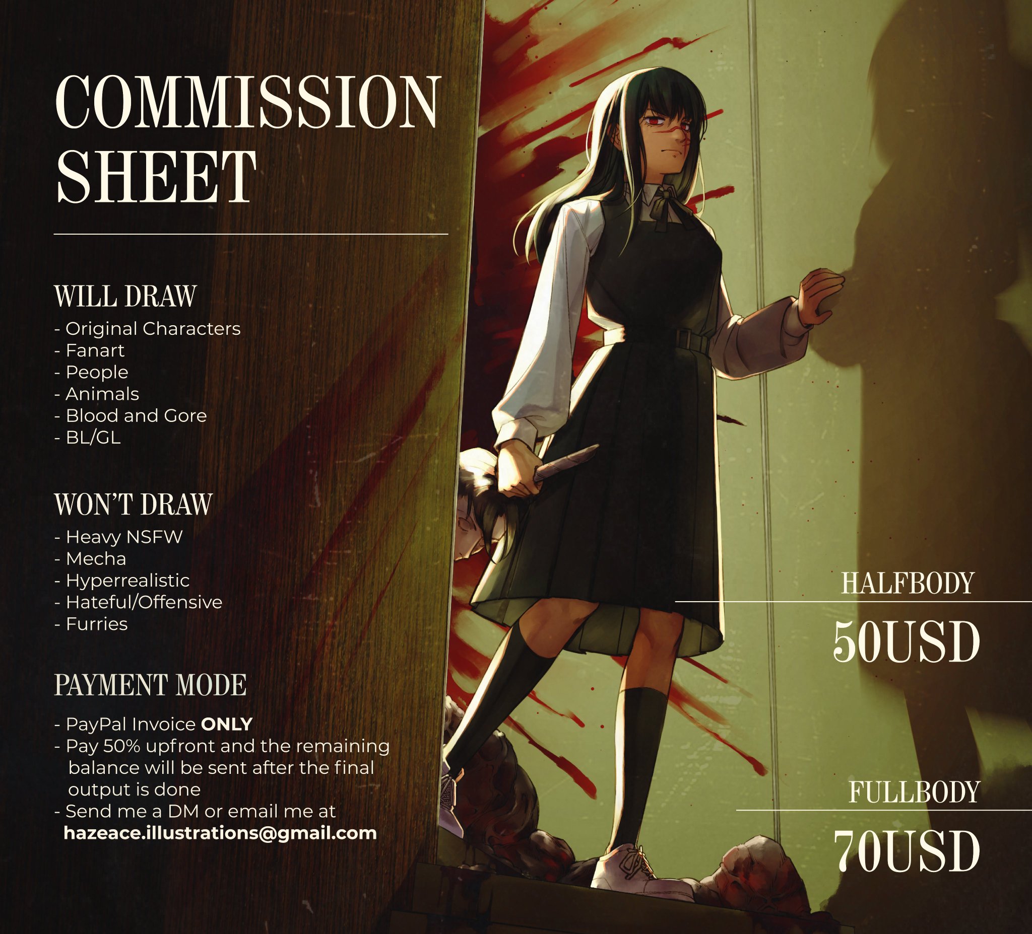 hazeace - commissions open on Twitter: "🍂COMMISSIONS OPEN!🍂 Hello! Updated commission sheet! RTs ...