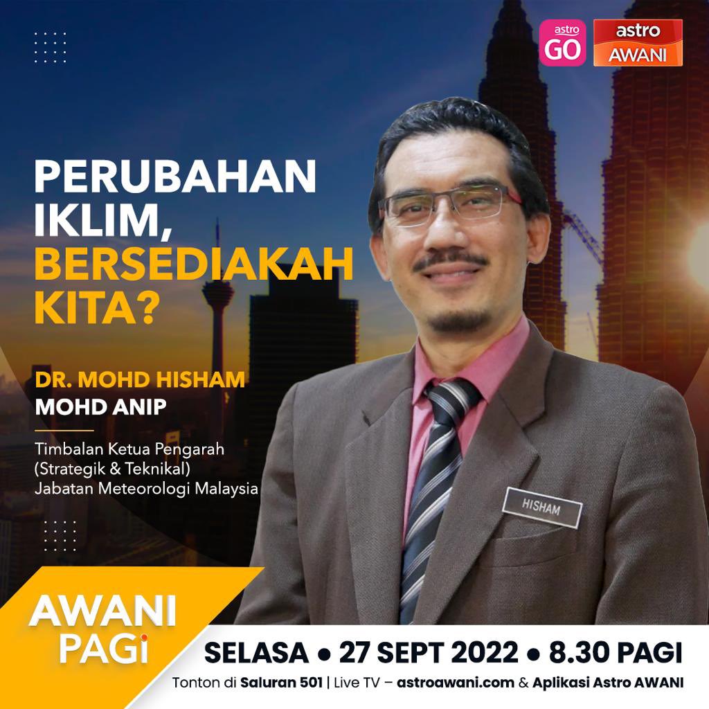 Jabatan Meteorologi Malaysia on Twitter: "Perubahan Iklim, Bersediakah Kita? Ikuti Awani Pagi ...