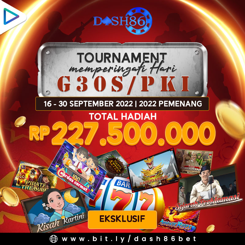 Dash86 on Twitter: "DASH86 X IDNSLOT HARI G30S/PKI Meriahkan peringatan G30S/PKI bareng IDNSLOT ...