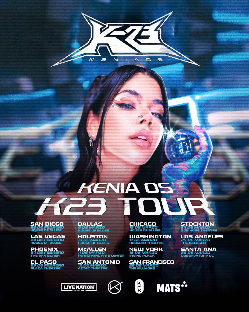 Juanpa🤍 on Twitter: "RT @KeninisMx: K23 TOUR — Kenia OS estará de gira por USA, comenzando el ...