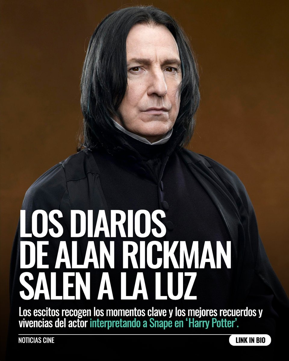 Los diarios de Alan Rickman salen a la luz / Twitter